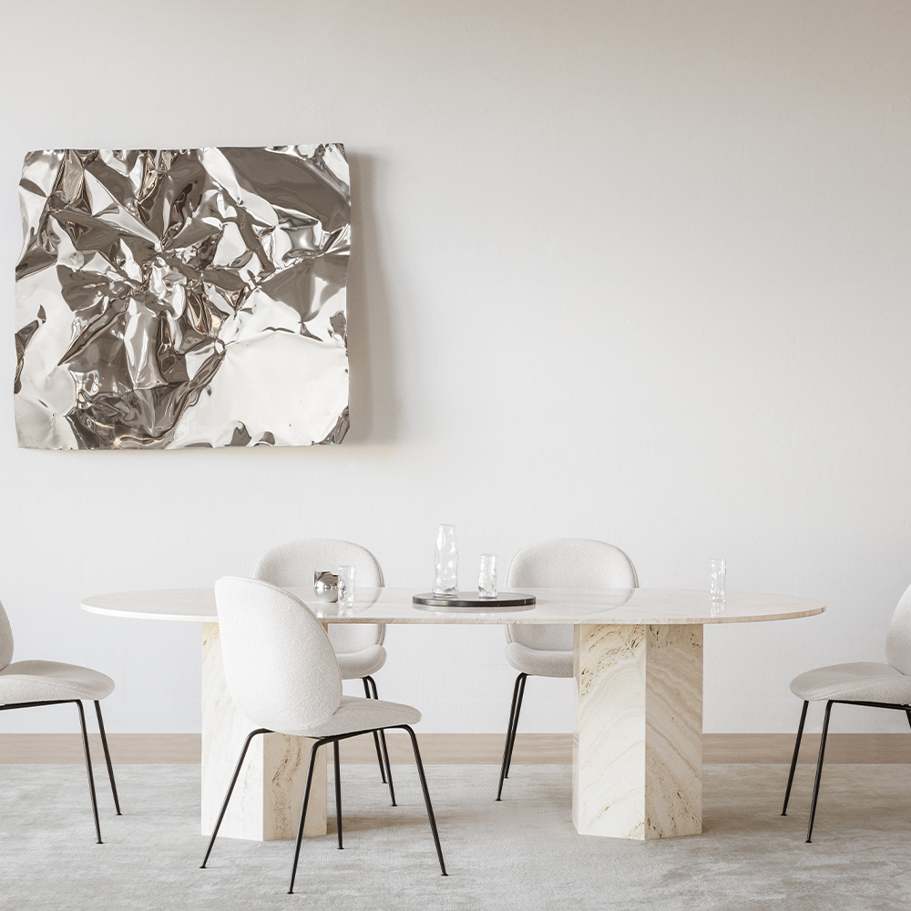 Gubi - Epic Dining Table | Elliptical | Travertine - Gubi - Paustian Gubi - Epic Dining Table | Elliptical | Travertine - Gubi - Paustian