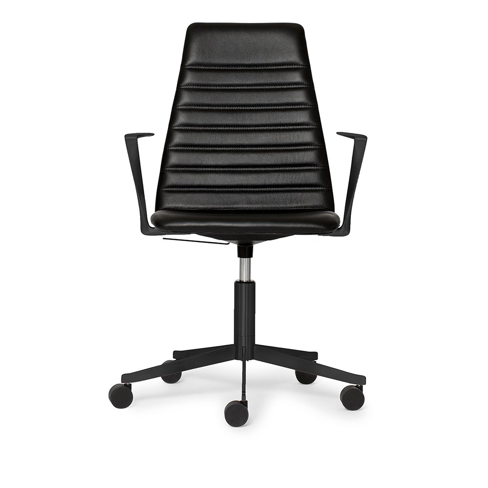 Paustian - Spinal Chair 44, 5-star Base Black w. Castors, High back ...